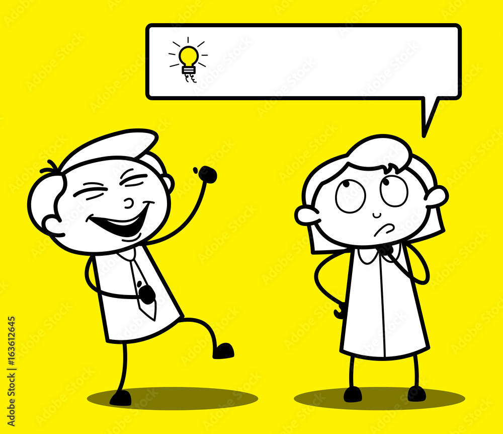 Funny Thinking Cartoon