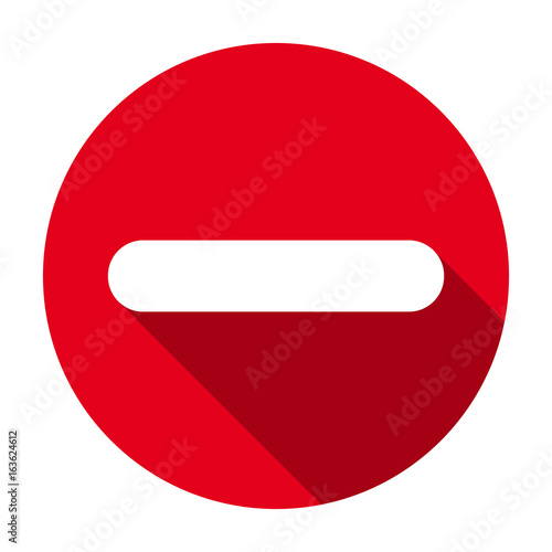 Red Subtraction Sign