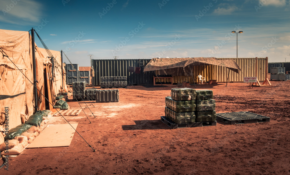 Marine military camp Stock Photo | Adobe Stock