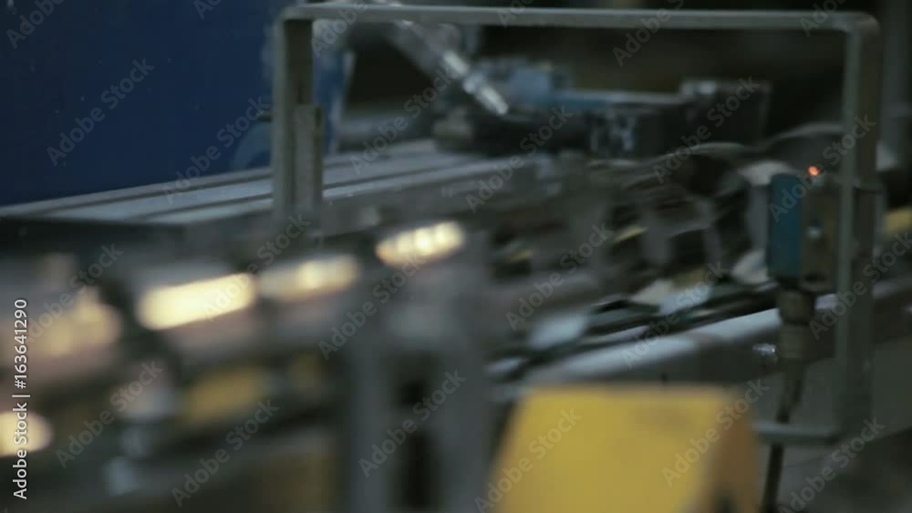 Factory manufacturing production line. Industrial manufacturing line ...