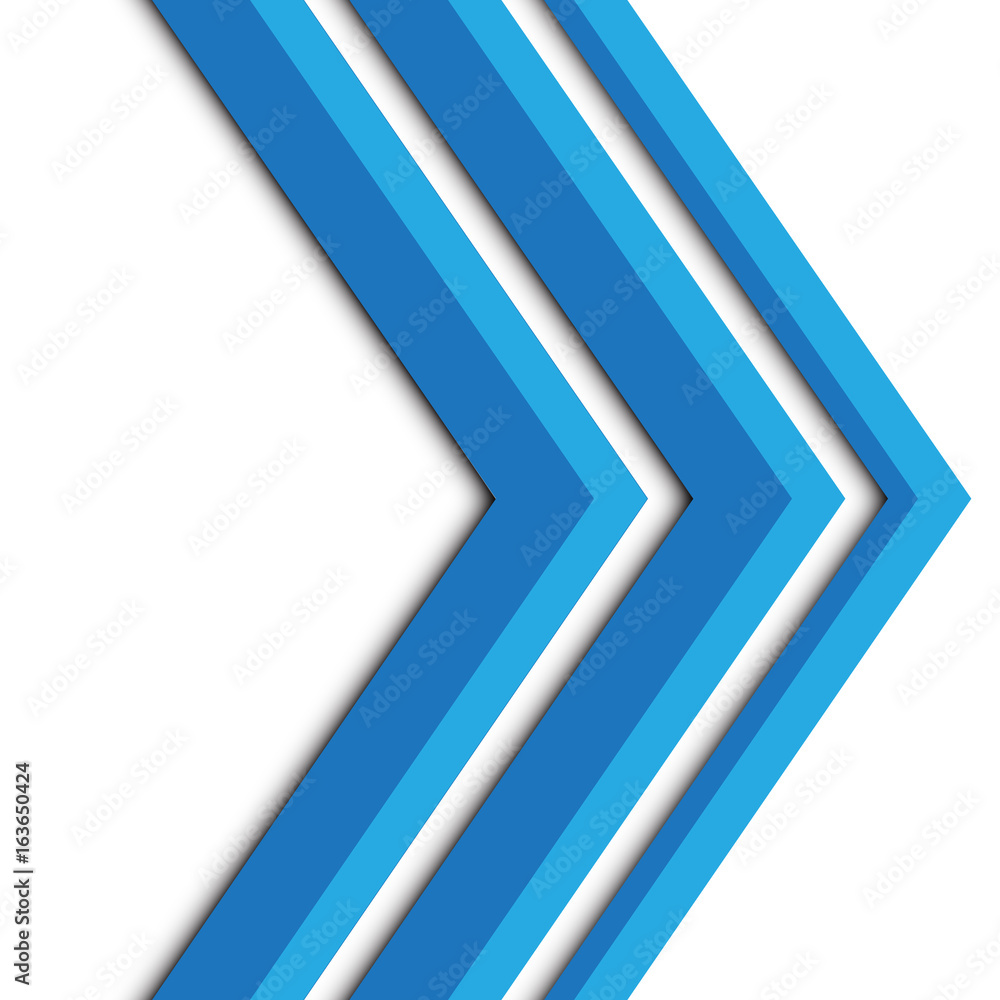 Abstract blue arrow on white design modern futuristic creative ...