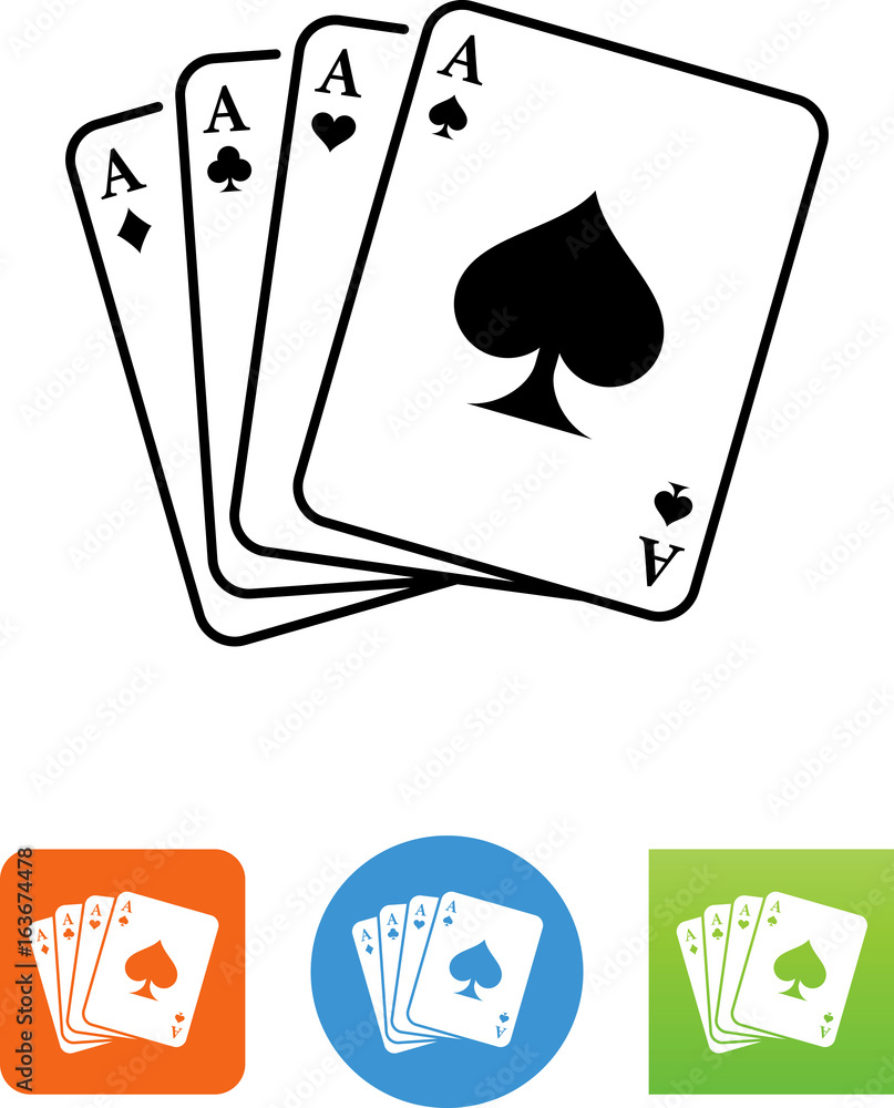 Aces Icon Stock Vector | Adobe Stock