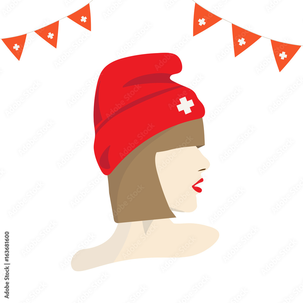 Vector illustration for Swiss National Day. The First of August. Known ...