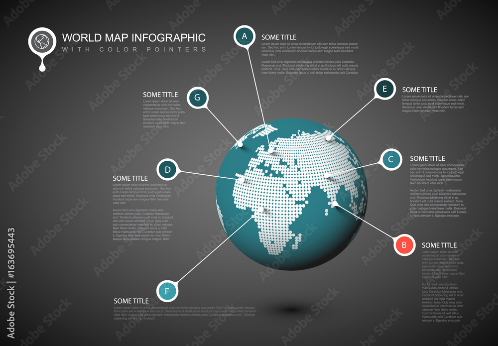 World map globe template Stock Vector | Adobe Stock