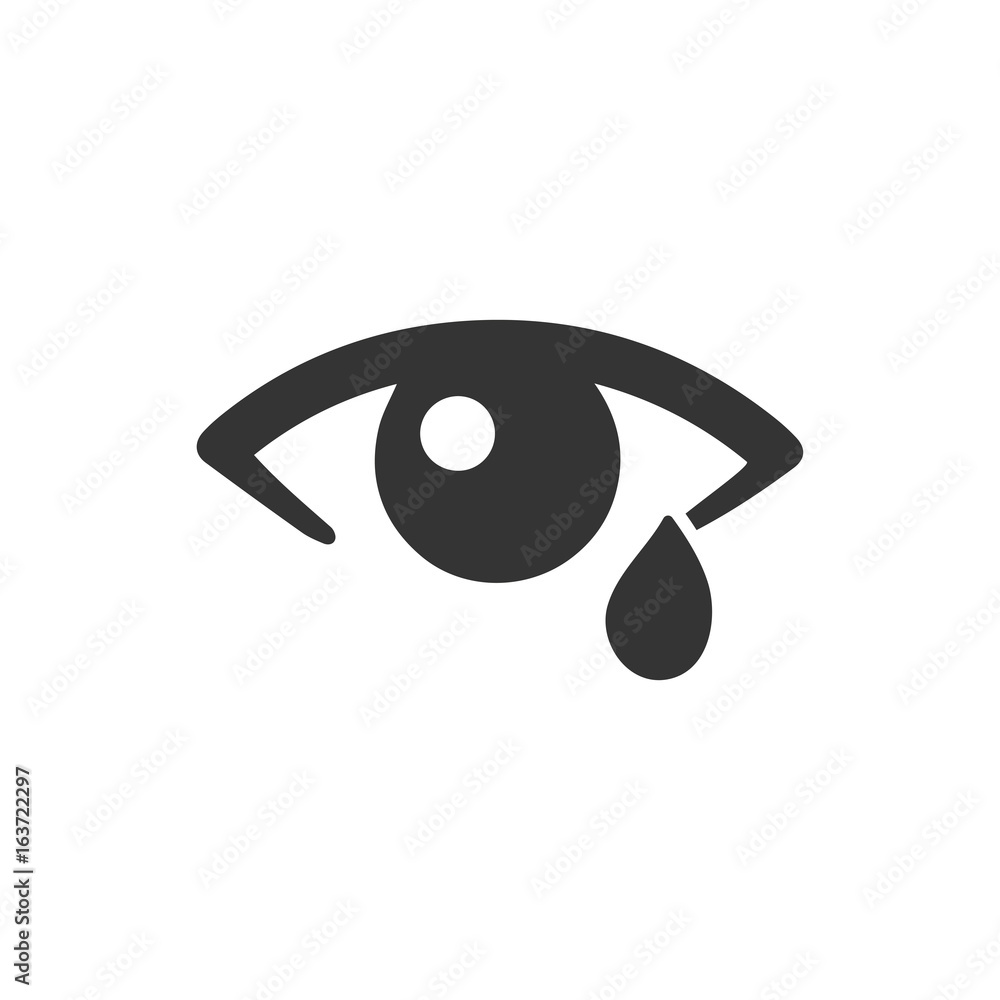 Eye Tear Icon Stock Vector | Adobe Stock