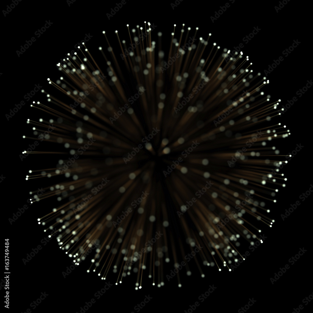 Gold fireworks light explosion effect background for premium product ...