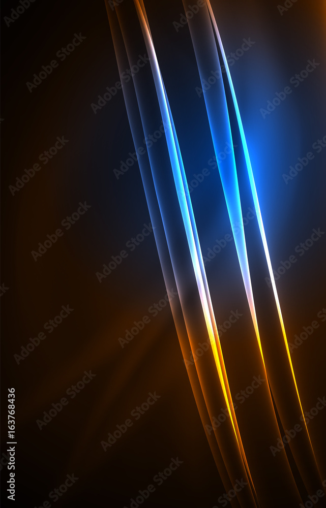 Vector polar lights concept background Stock Vector | Adobe Stock