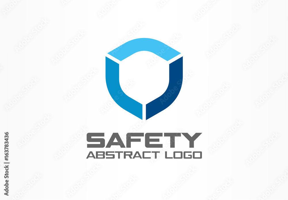 Vetor de Abstract logo for business company. Corporate identity design ...