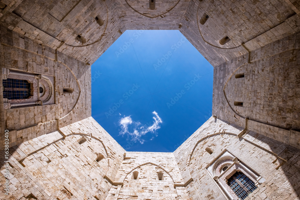 Poster Castel del Monte, the famous castle built in an octagonal shape ...