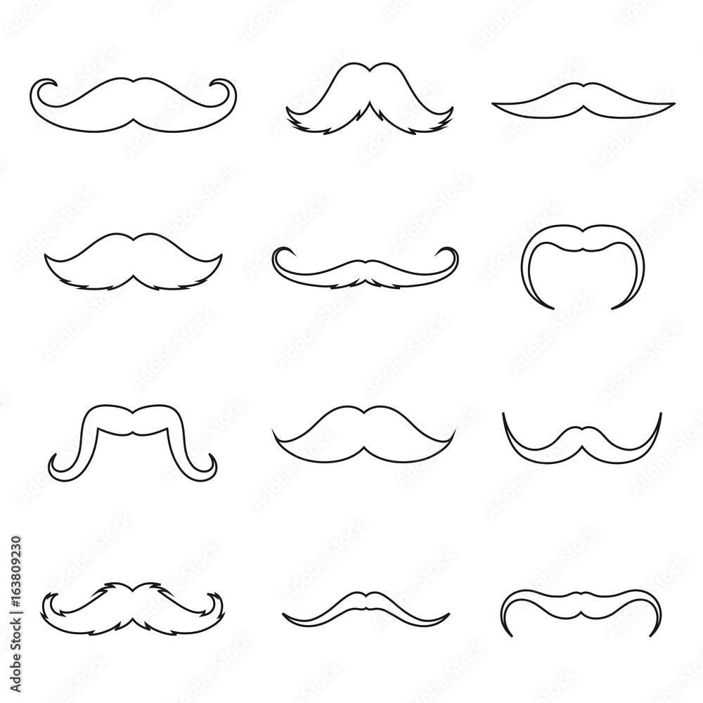 Mustache Outline