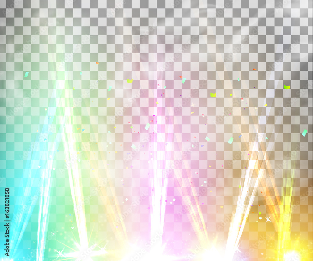 Realistic vector bright projectors for scene lighting isolated ...