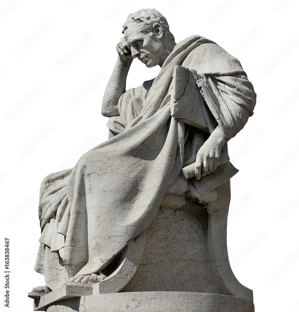 Thinking man statue of Julian the Jurist in front of Old Palace of ...