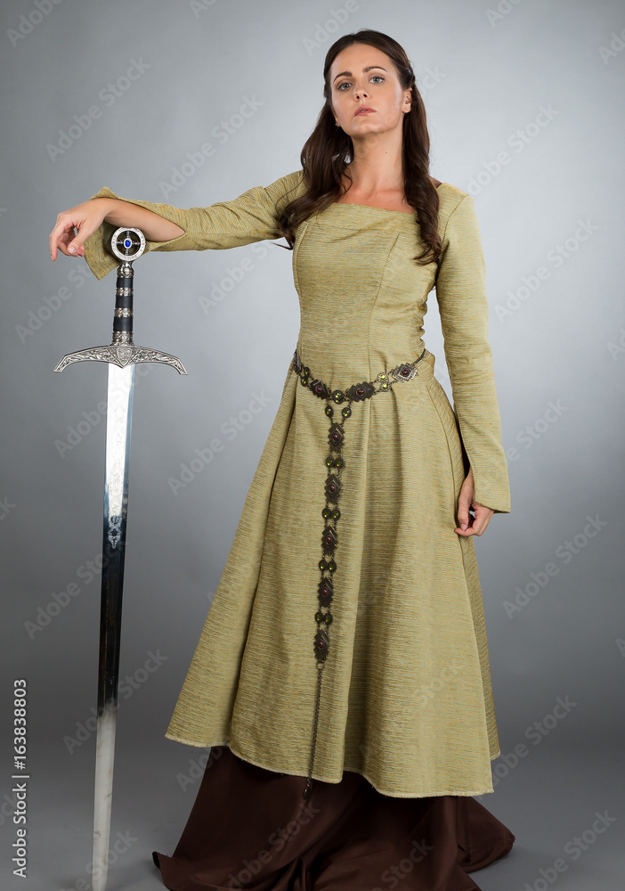 Photo & Art Print Medieval Warrior Woman, VJ Dunraven