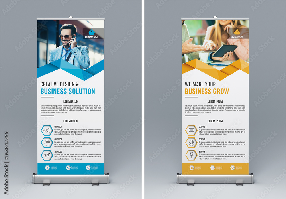 Two Marketing Kiosk Banners 1 Stock-Vorlage | Adobe Stock
