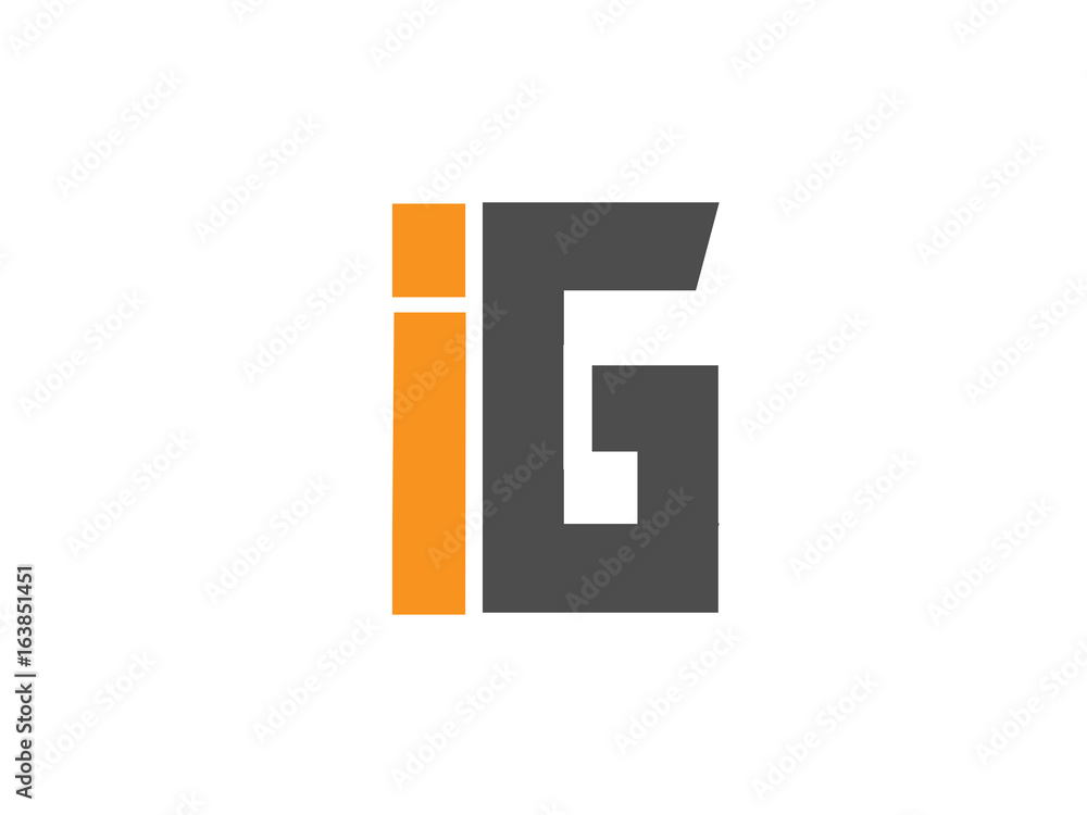 IG Initial Logo for your startup venture Stock Vector | Adobe Stock
