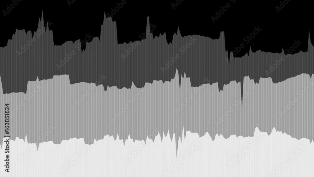 Gray Data Line Graph. Full screen saver loop of data points fluctuating ...