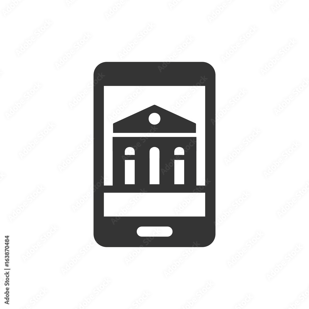 Mobile Banking Icon Stock Vector | Adobe Stock