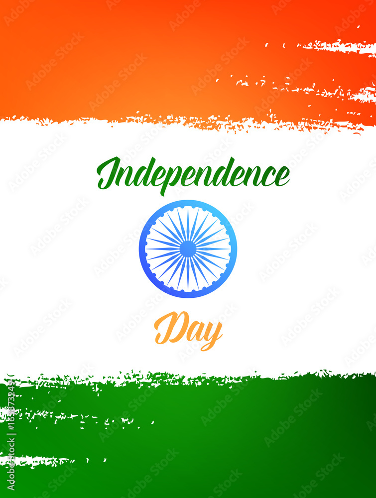 Independence Day of India . Template for card, invitation, flyer for ...