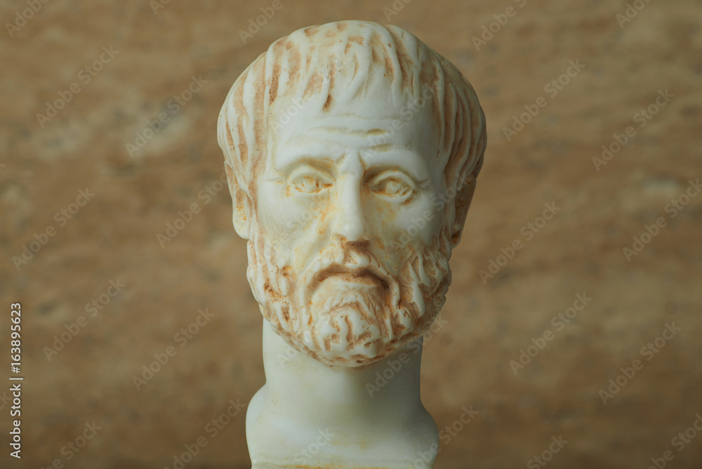 Statue of ancient Greek philosopher Aristotle. Stock Photo | Adobe Stock