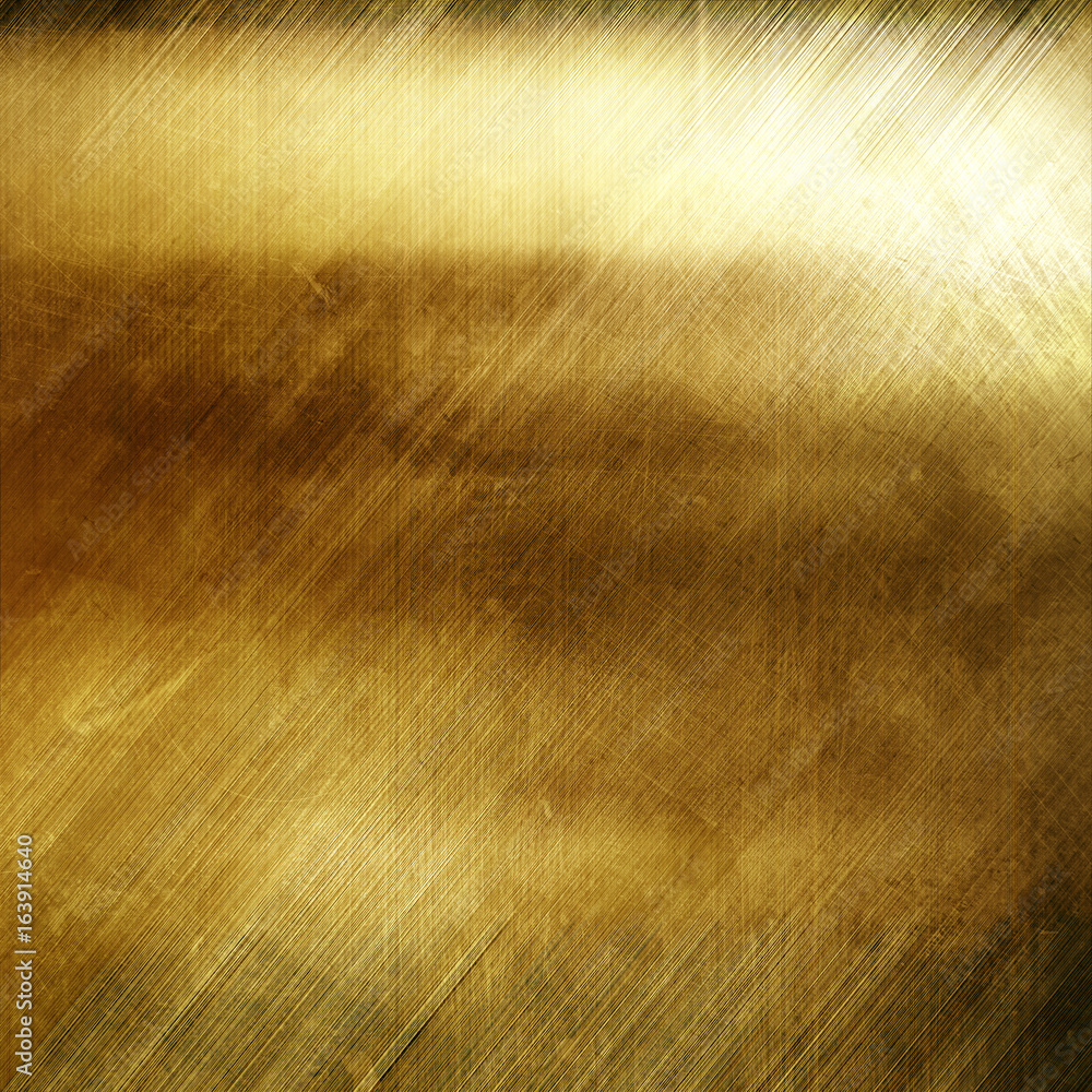 Grunge gold metal background with cracks and scratches Stock ...