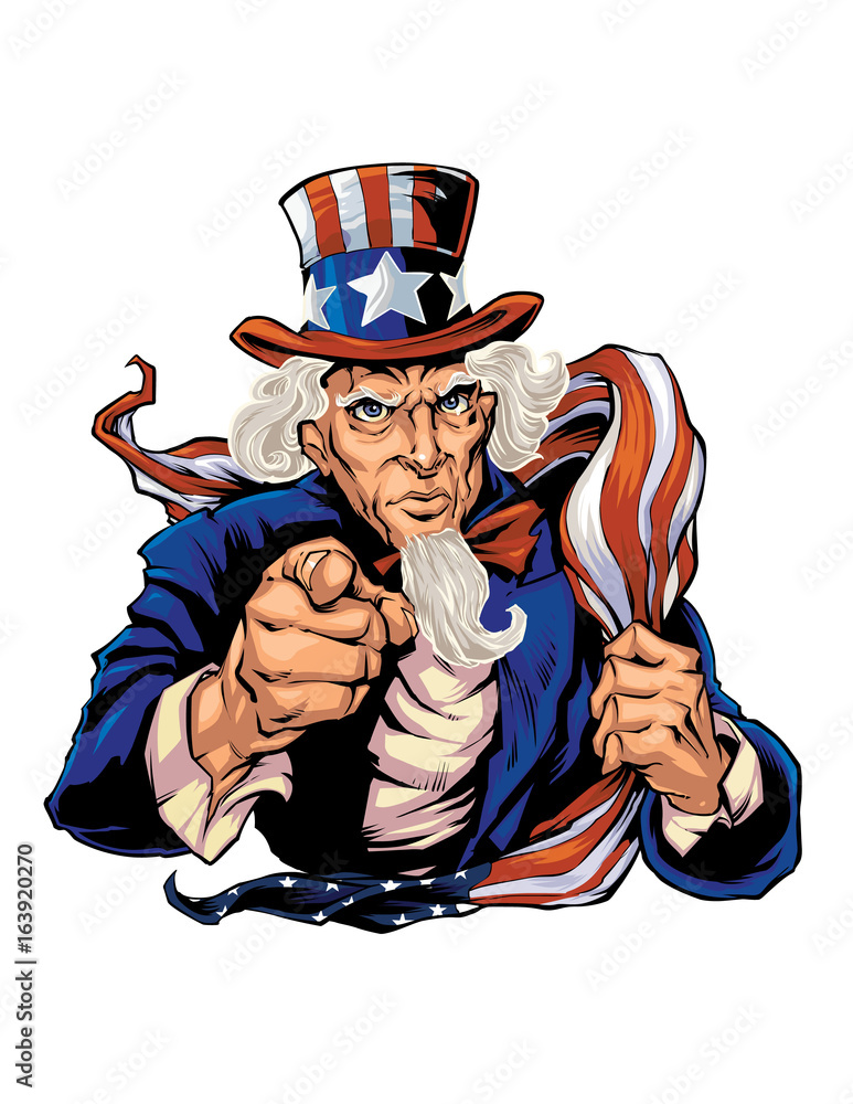 Uncle Sam Illustration I created Stock Vector | Adobe Stock