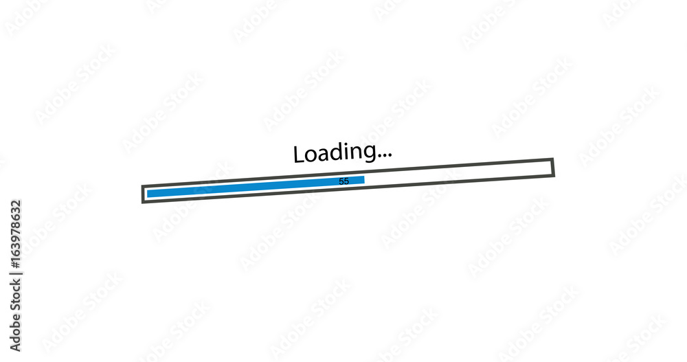 modern loading bar on white background Stock Photo | Adobe Stock