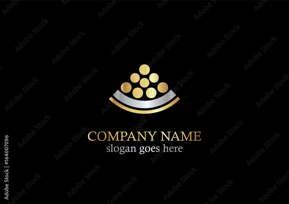 gold shape cake logo Stock Vector | Adobe Stock