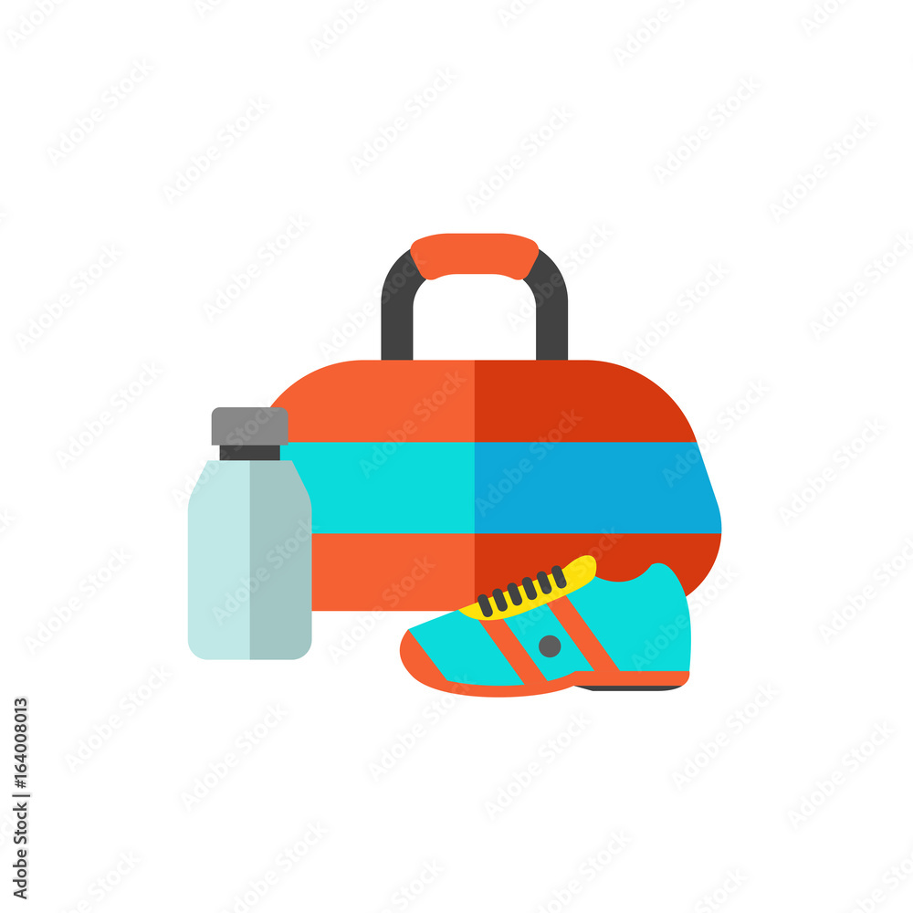 Gym bag equipment icon Stock Vector | Adobe Stock