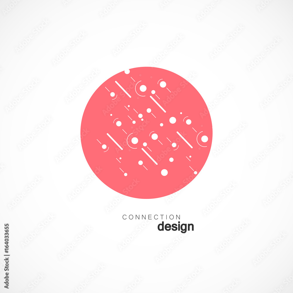 Red vector icon technology, network and connect background Stock Vector ...