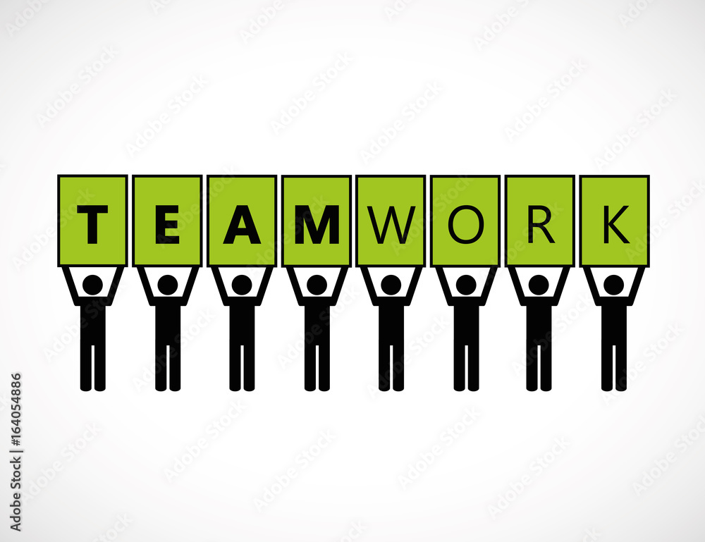 teamwork piktogramm Stock Vector | Adobe Stock