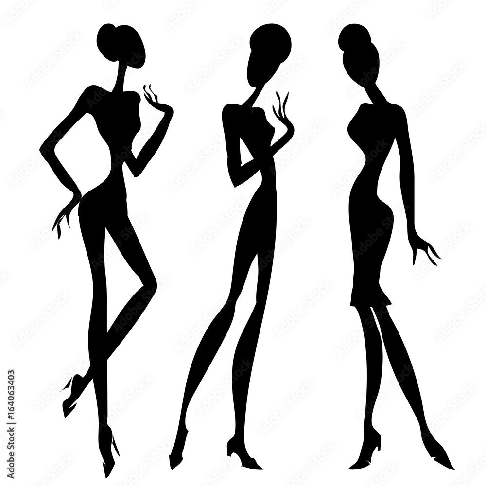 Runway Model Silhouette Vector