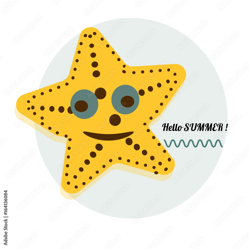 Sea Star Cartoon