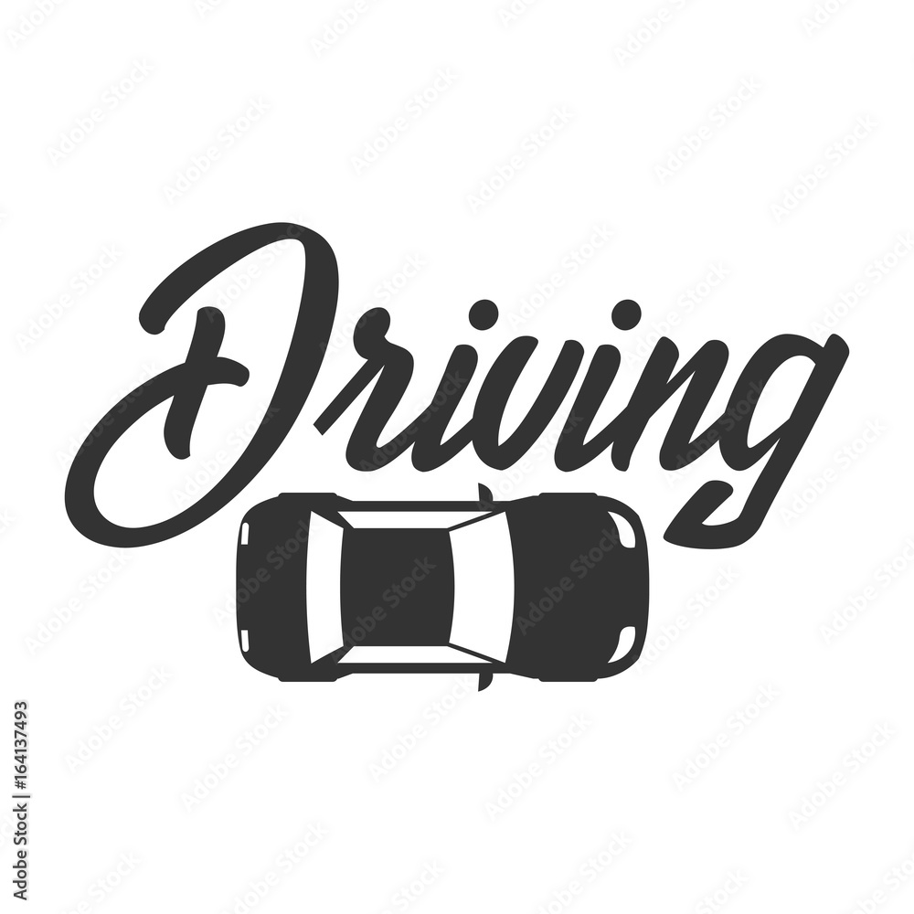 Driving school logo and emblem template. Auto education. Vector ...