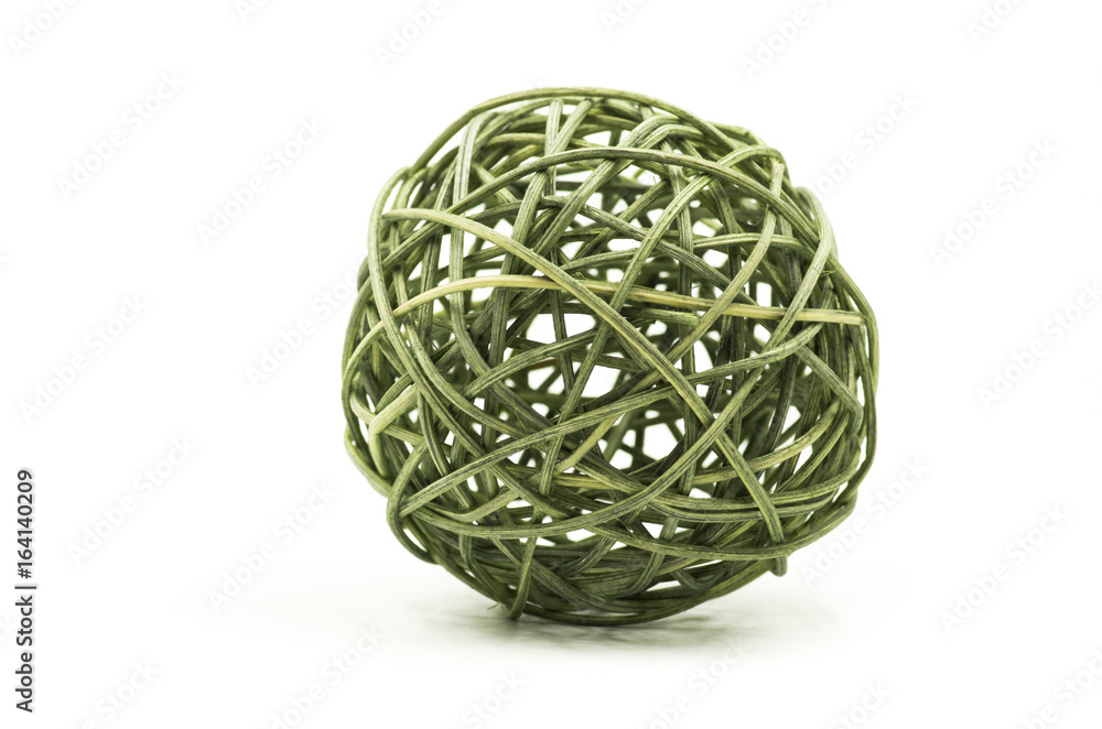 decorative straw ball Stock Photo | Adobe Stock