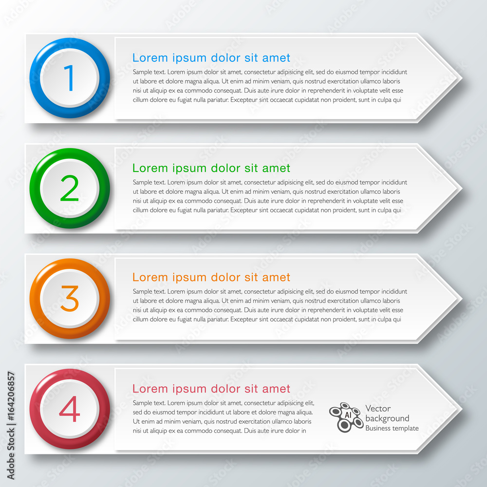 Infographics Web Banner & Label Design Stock Vector | Adobe Stock