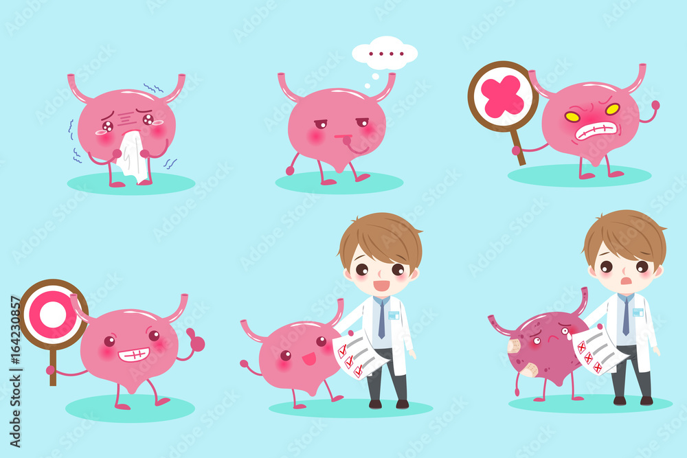 cartoon doctor with bladder Stock Vector | Adobe Stock