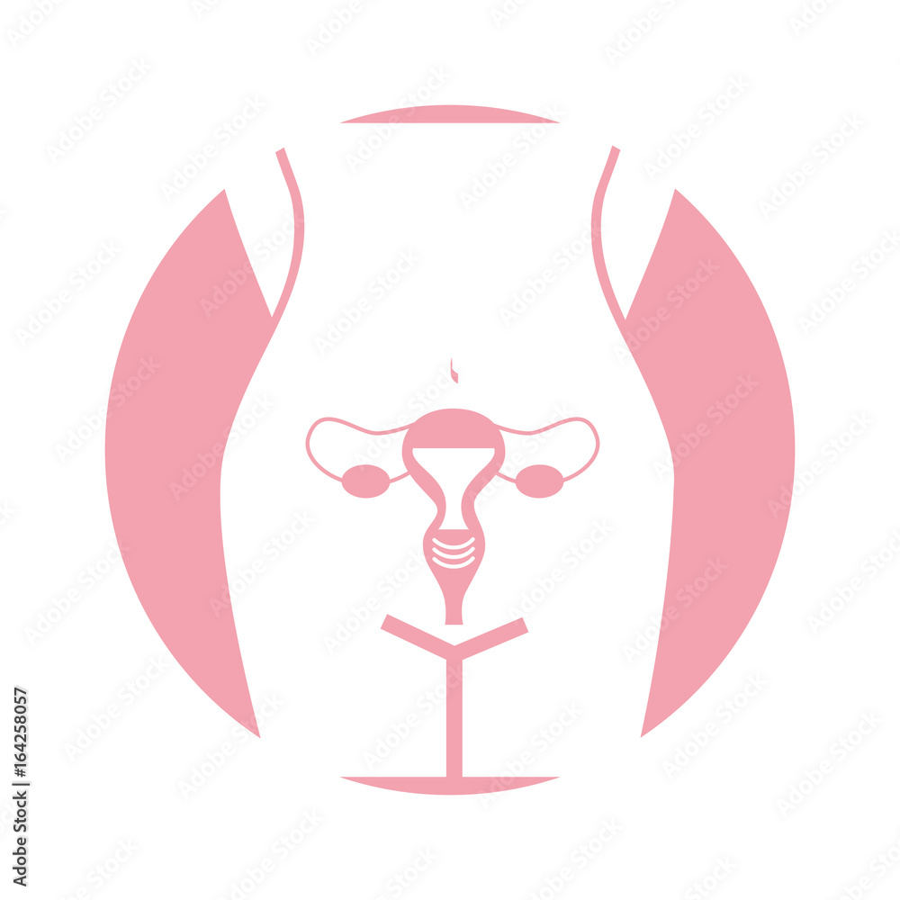 Female reproductive organ icon vector illustration design Stock Vector ...