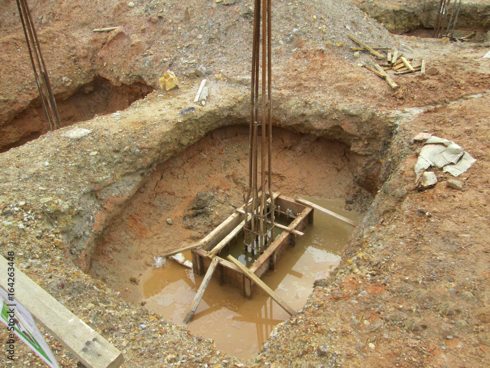 Foundation work include the building piling works and pile cap ...