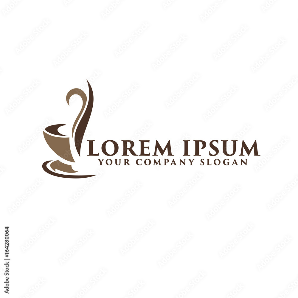 coffee logo design concept template Stock Vector | Adobe Stock