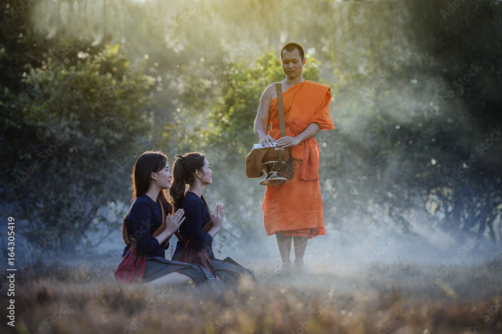 Novice monk Stock Photo | Adobe Stock