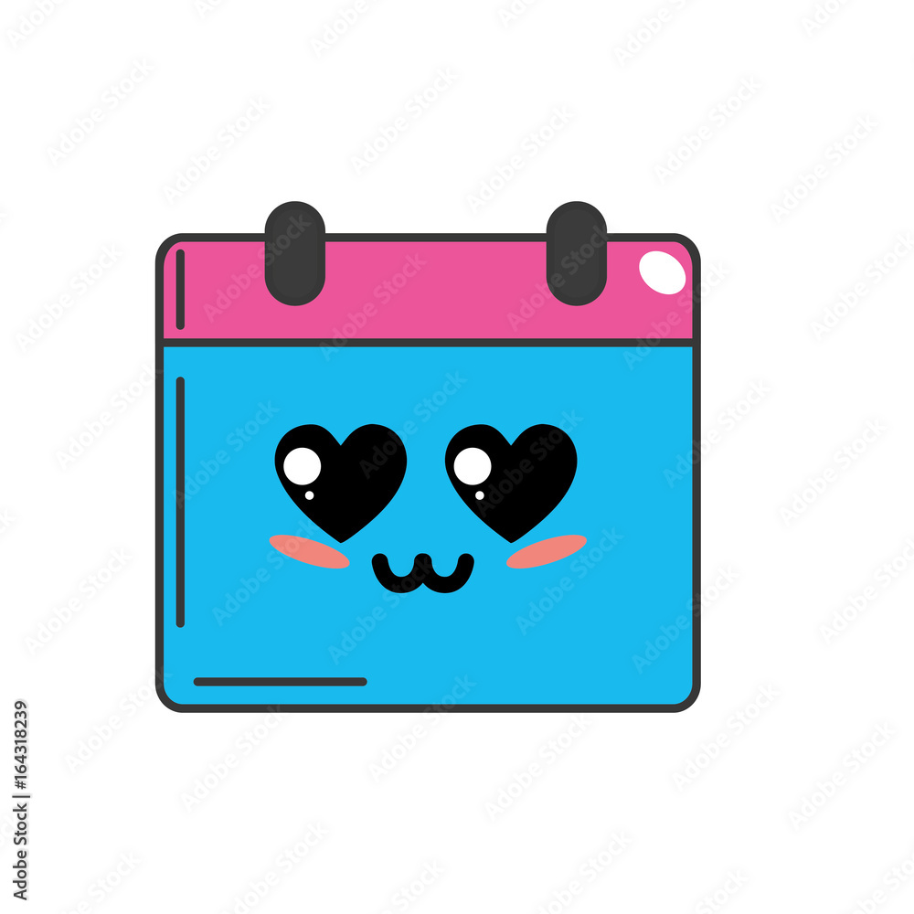 kawaii cute tender calendar date Stock Vector | Adobe Stock