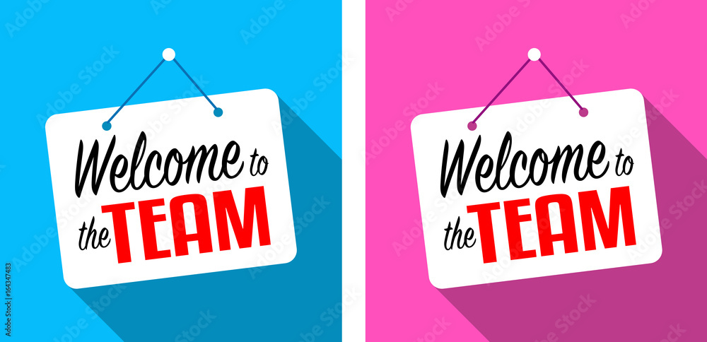 Welcome to the team Stock Vector | Adobe Stock