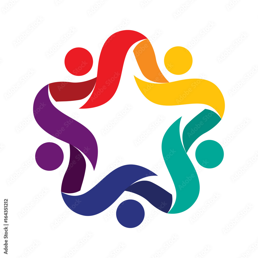 design logo / icon with the concept of integrated / partnership ...