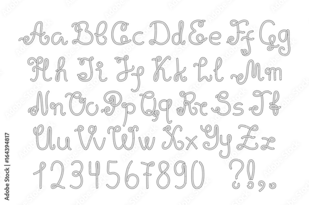 Nautical Rope Font