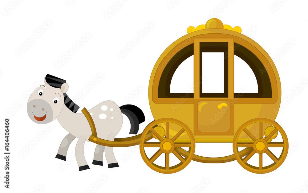 Horse Carriage Cartoon