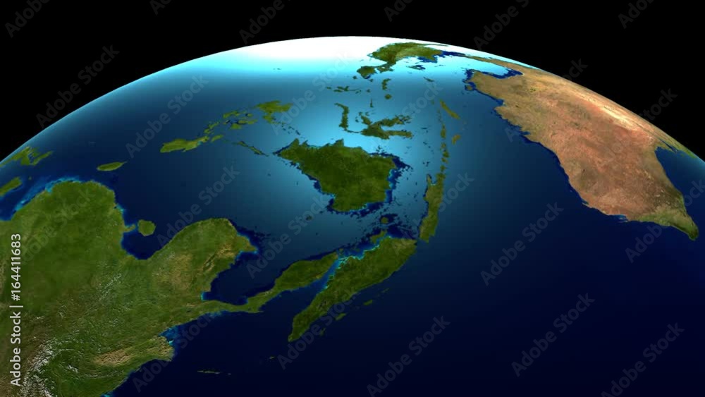 3D rotating Earth/ globe/ world map. Stock Video | Adobe Stock