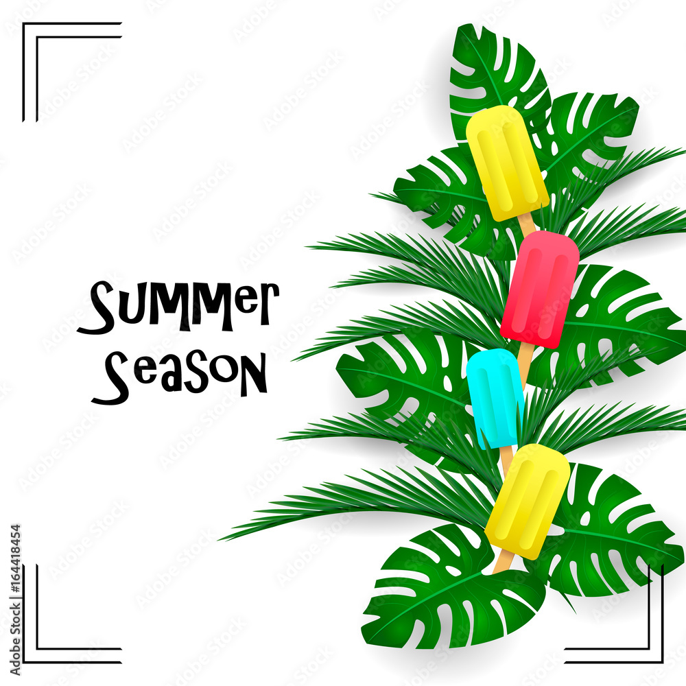 Summer background layout for banner, flyer, invitation, poster ...