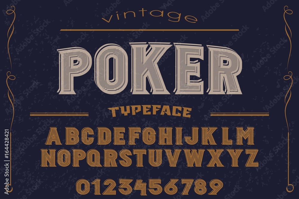 Font.Alphabet.Script.Typeface.Label.Bourbon typeface.For labels and ...