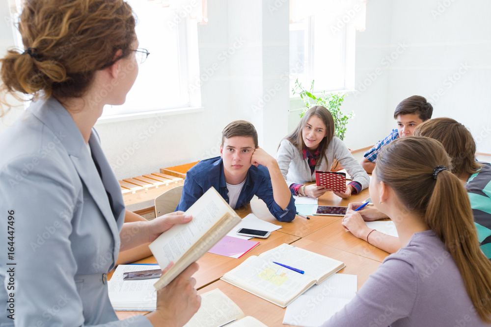 lesson in school foto de Stock | Adobe Stock