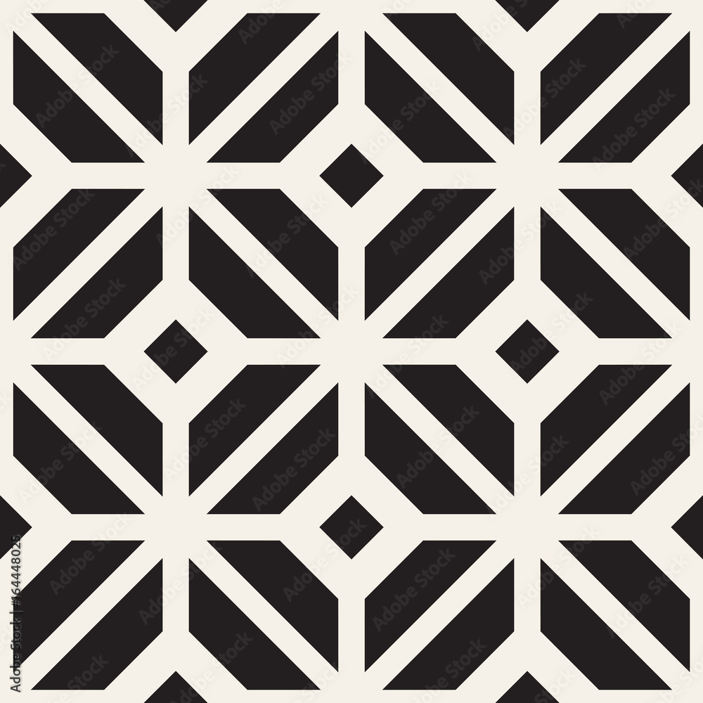 Abstract Geometric Lines Lattice Pattern Seamless Vector Background